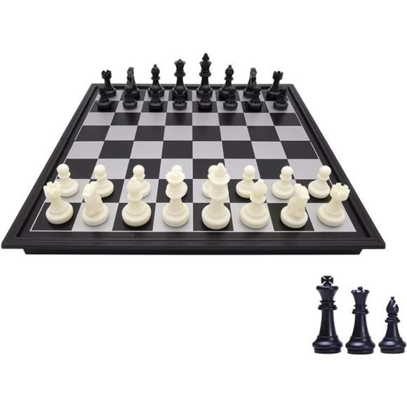 Games | Mini Chess Set 65 Portable Folding Chess Board Magnetic Travel ...